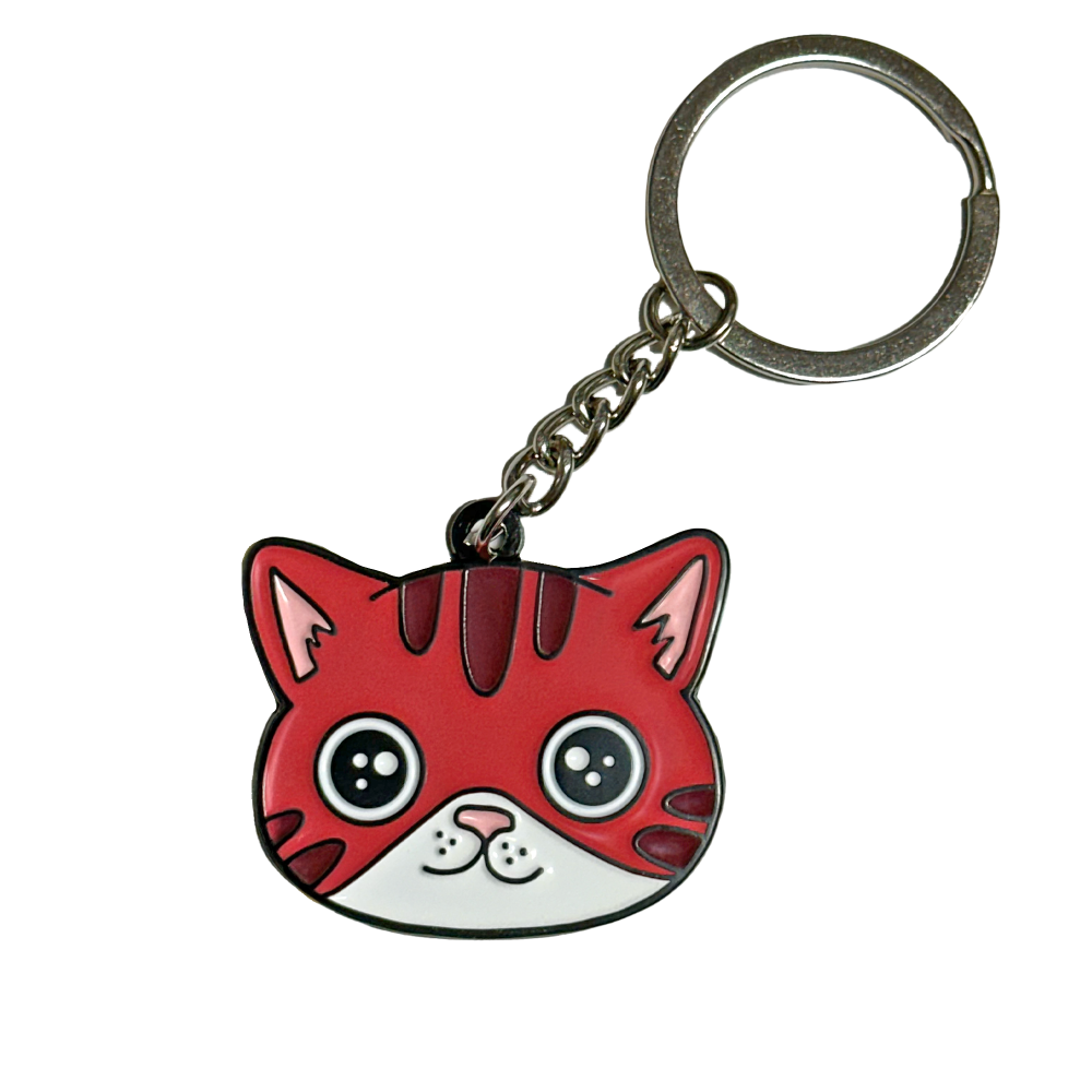 Keyring CAT BORIS - metal – FIZIshop